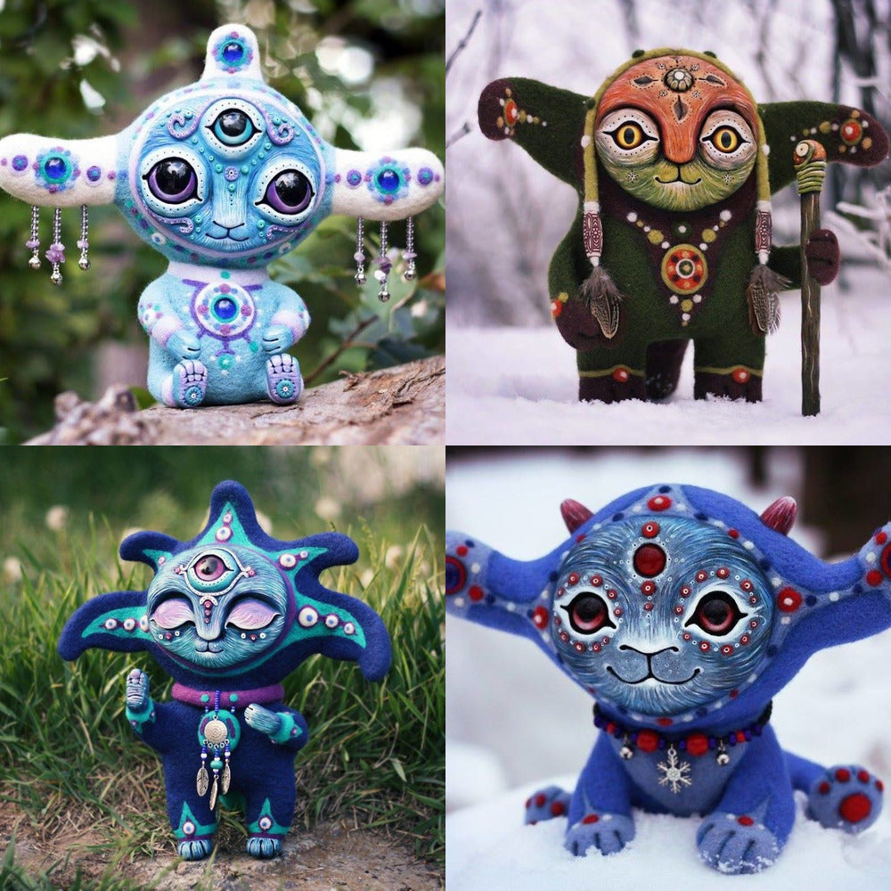 Elf Statue Handmake Creatures From A Fantasy World Elf Resin Garden St ...